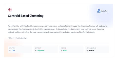 Centroid Based Clustering Labex