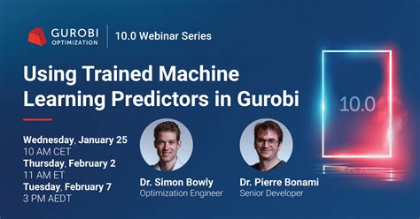 Machine Learning Predictors Gurobi Optimization