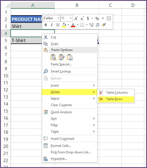 Introduction To Excel Tables Data Entry Indzara Support