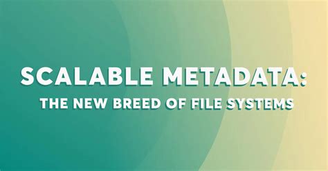Scalable Metadata The New Breed Of File Systems Em Powering Big Data Companies Hopsworks