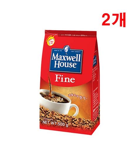 동서식품 맥스웰 화인커피 500g 2개 분말커피 인스턴트커피 맥스웰 가루커피 커피믹스 티몬