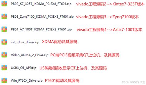 fpga实现pcie视频采集转usb3 0输出，基于xdma ft601架构，提供3套工程源码和技术支持 ft601驱动 csdn博客