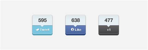 Social Media Buttons Integration JQuery Plugin Web Resources WebAppers