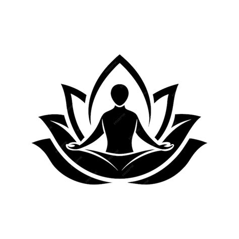 Body Massage Logo Vector Illustration On A White Background Lord Buddha