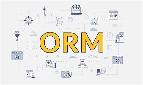 Premium Vector Orm Online Reputation Management Concept With Icon Set