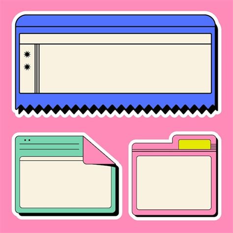 Premium Vector Retro Ui Shape