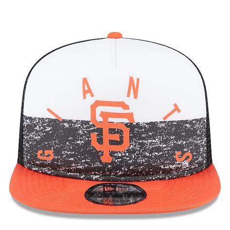New Era Orange San Francisco Giants Team Foam Front A Frame Trucker