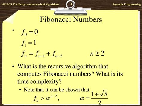 Ics 353 Design And Analysis Of Algorithms Ppt Download