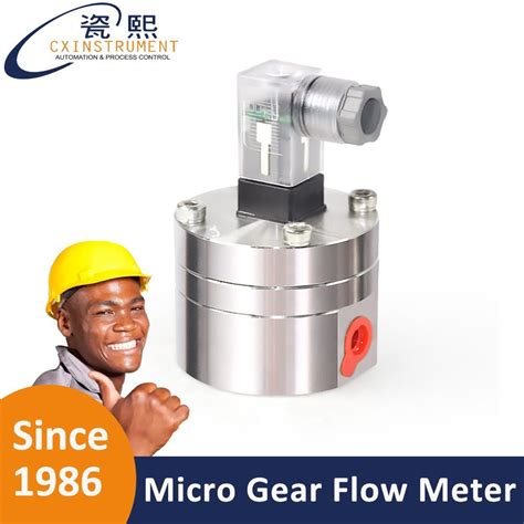 Silicone Dispensing Machine Flow Meter Acrylic Resin Micro Oval Gear Flowmeter China Flow