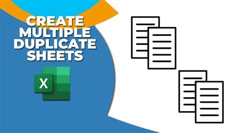 How To Create Multiple Duplicate Sheets In Excel Youtube