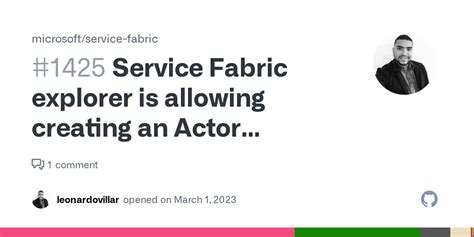 Service Fabric Explorer Is Allowing Creating An Actor Service As Singleton Partition · Issue