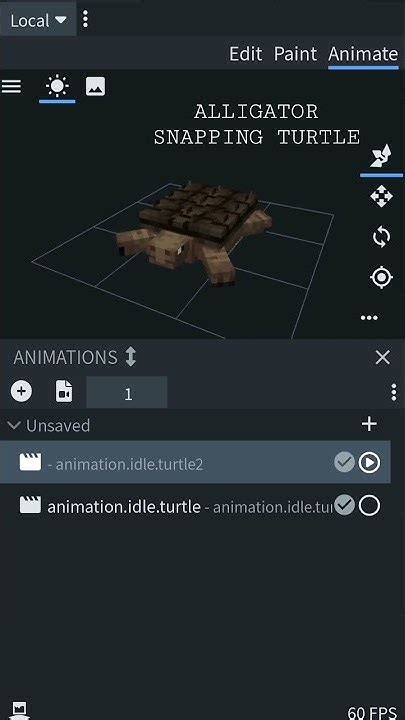 Alex Mobs Alligator Snapping Turtleminecraft Blockbench Games Shorts Youtube