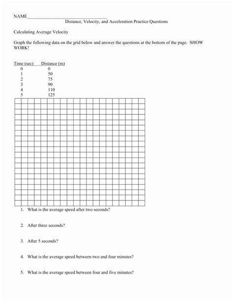 50 Speed And Velocity Worksheet