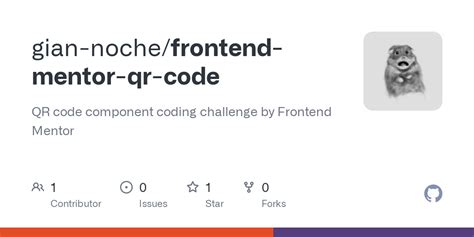github gian noche frontend mentor qr code qr code component coding