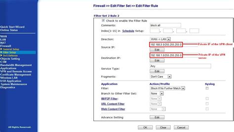 How To Block All Ports And Open Just RDP Port On A VPN Tunnel DrayTek FAQ