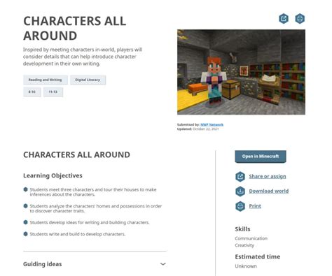 Lesson Plans For Educators—minecraft Education Edition Tesol International Association