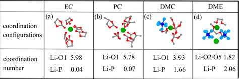 Visualization Of Nearest Neighbor Solvation Shells Around A Li Ion In