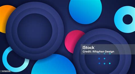 추상 다채로운 그라데이션 기하학적 모양 원 배경 현대 미래 배경 배경 주제에 대한 스톡 벡터 아트 및 기타 이미지 배경 주제 0명 3차원 형태 Istock