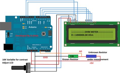 简单arduino数字欧姆表电路 自制电路项目金博188的网站 188博金宝 简单arduino数字欧姆表电路 自制电路项目金博188的网站 188博金宝