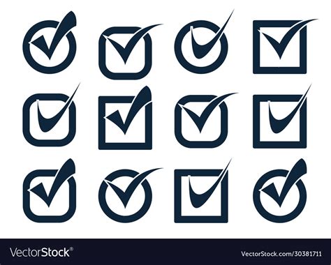 Vote Mark Web Sign Icon Symbol Royalty Free Vector Image