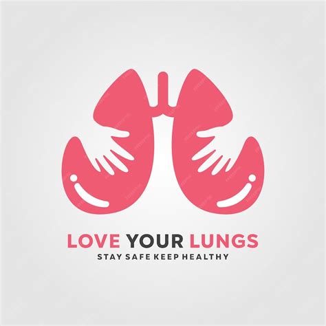 Premium Vector Love Your Lungs
