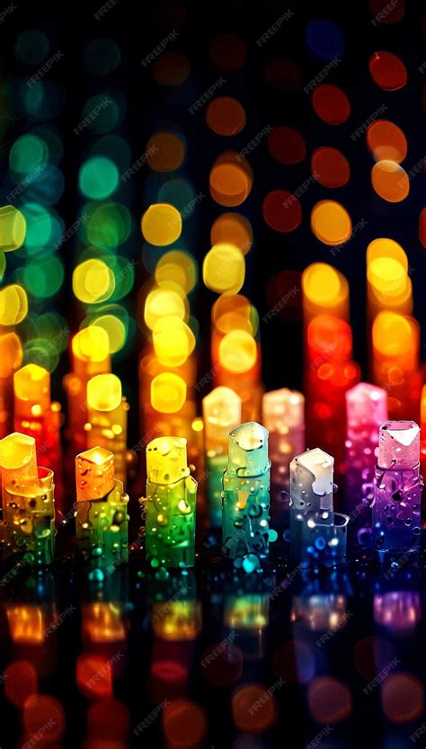 vibrant blurred bokeh with twinkling light particles a dazzling visual