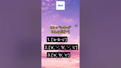Split Function Of Python Python Quiz Pythonprogramming Pythontutorial Pythonforbeginners