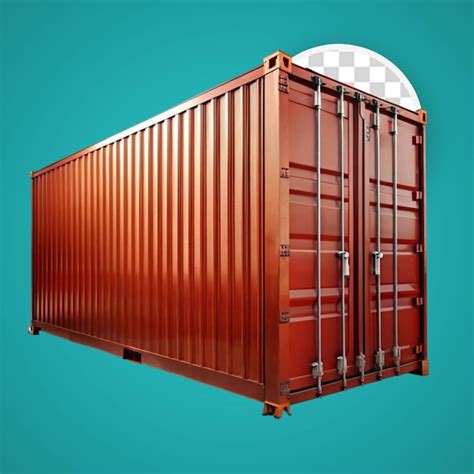 Premium PSD Container Isolated On Transparent Background