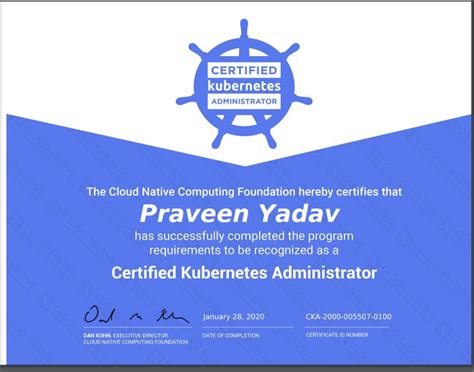Praveen Yadav On Linkedin Exited To Be Cka