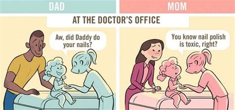 Brilliant Comics About How Moms And Dads Are Treated Differently In Public Quadrinhos