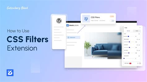 use custom css filters in wordpress with zoloblocks youtube