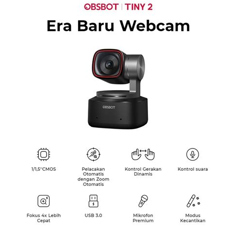 Jual Obsbot Tiny 2 Ai Powered Ptz 4k Webcam With Ai Tracking Shopee Indonesia