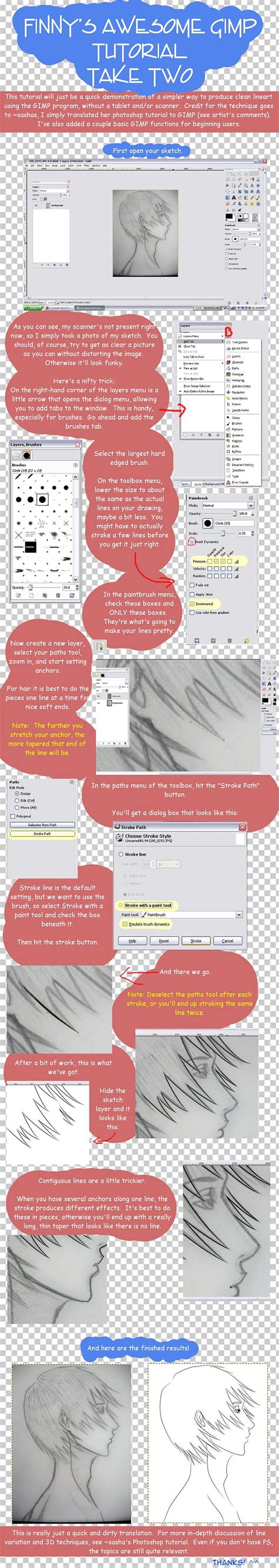 GIMP Drawing Tutorial Line Art PNG Clipart Art Brush Stoke Deviantart Diagram Digital Data