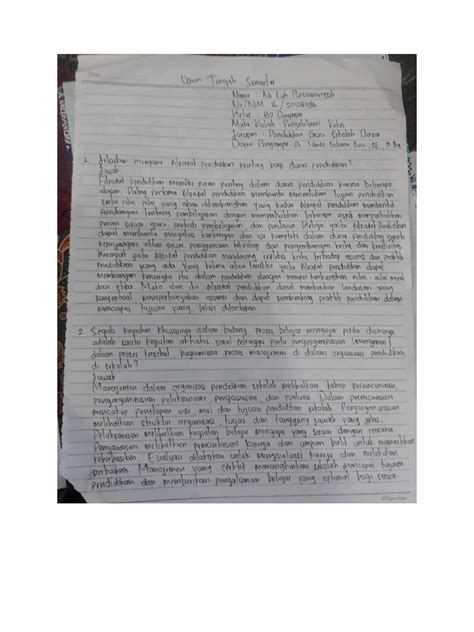 16uts Pengelolaan Kelasni Luh Purwaningsih Pdf