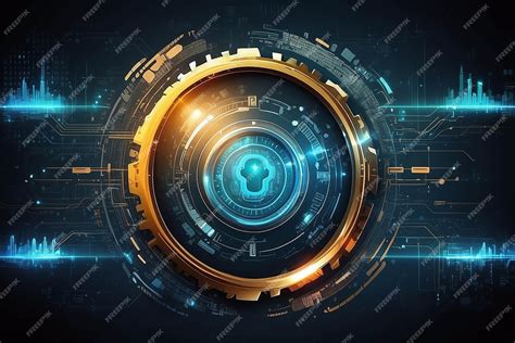 Premium Photo Technology Security Concept Modern Safety Digital Background