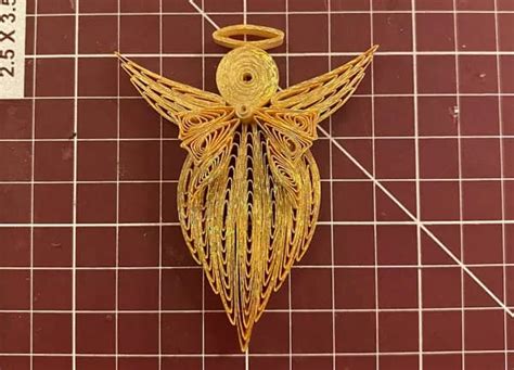 How To Make A Dazzling Quilled Angel Ornament All Things Paper