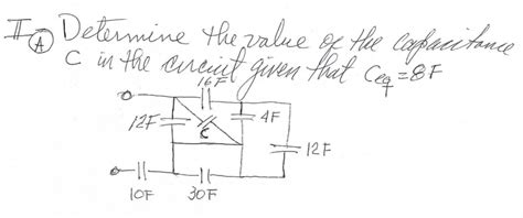 Solved Determine The Value Of The Capacitance C In The Chegg