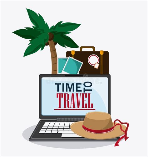 Icon Set Travel Vacations Trip Stock Vector Illustration Of Concept Commercial 82089093