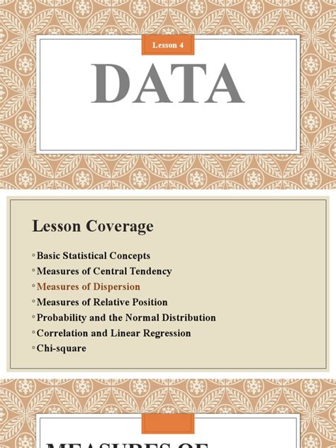 Measures Of Dispersion Download Free Pdf Statistical Dispersion Variance