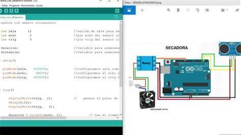 sensor ultrasonico secadora arduino codigo youtube