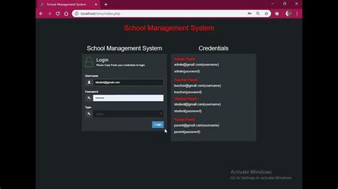 School Management Software Php Web Based Source Code 2 Youtube