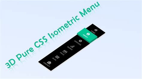 3d Pure Css Isometric Menu Style How To Create Youtube
