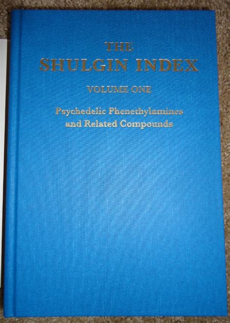 The Shulgin Index Vol 1