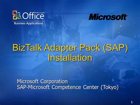 Biztalk Adapter Pack Sap Installation Ppt Video Online Download