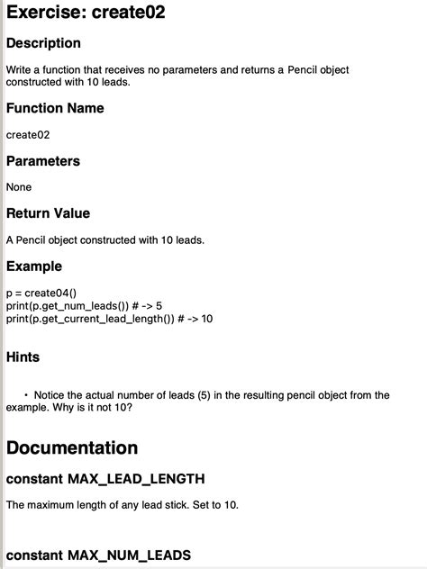 Solved Exercise Create Description Write A Function That Chegg