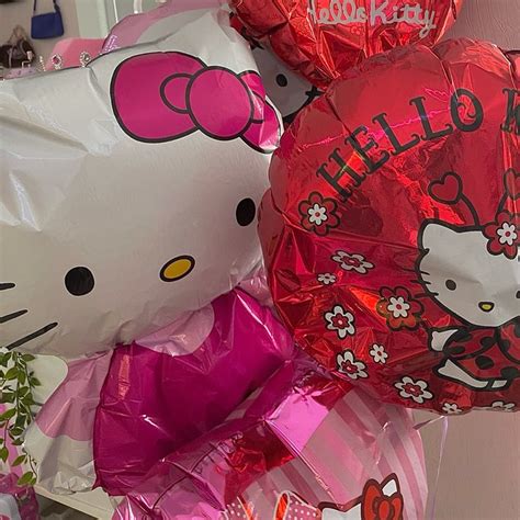 Hello Kitty Balloons 💝💝 Hello Kitty Birthday Hello Kitty Items Hello Kitty