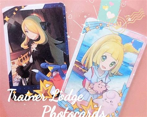 Pokemon Mastersex Trainer Lodge Photocards Etsy