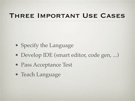 executable specifications for xtext ppt