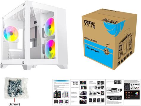 Diypc Argb Q3 White Computer Case Neweggca