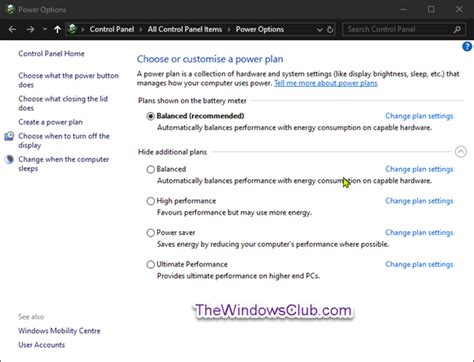 How To Restore Missing Default Power Plans In Windows